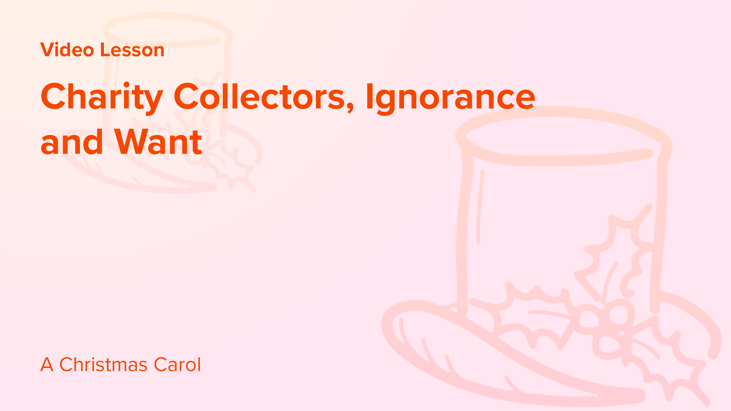 Charity Collectors, Ignorance and Want - CENTURY