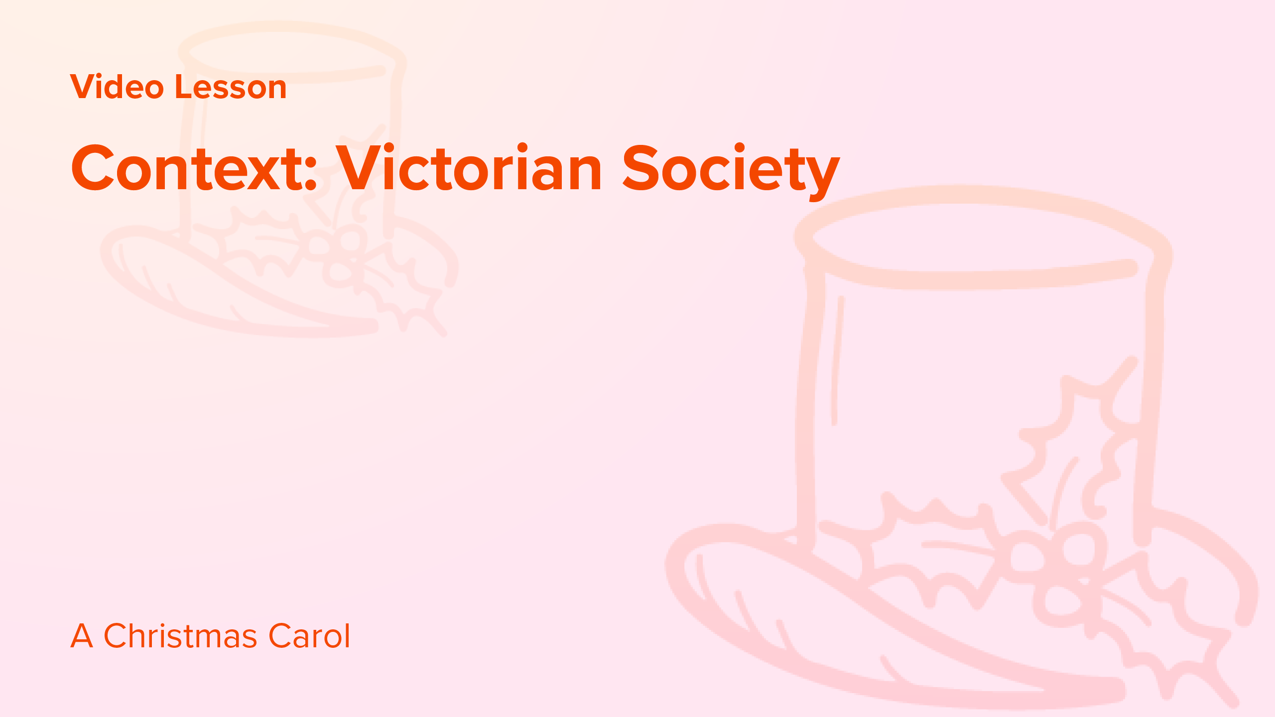 Context: Victorian Society - CENTURY