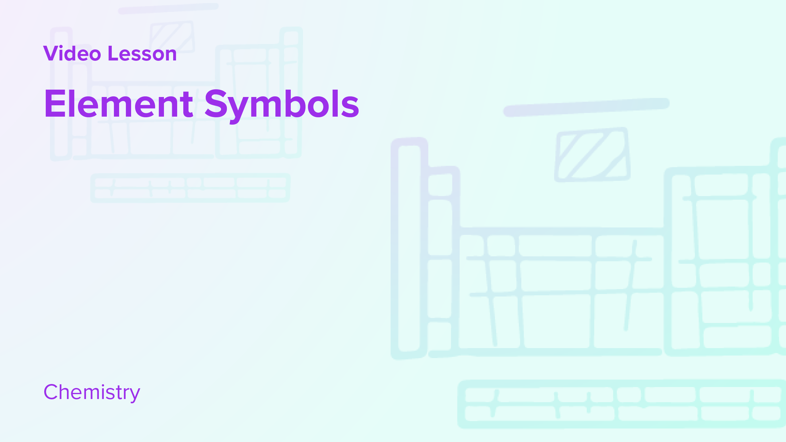 Element Symbols - CENTURY