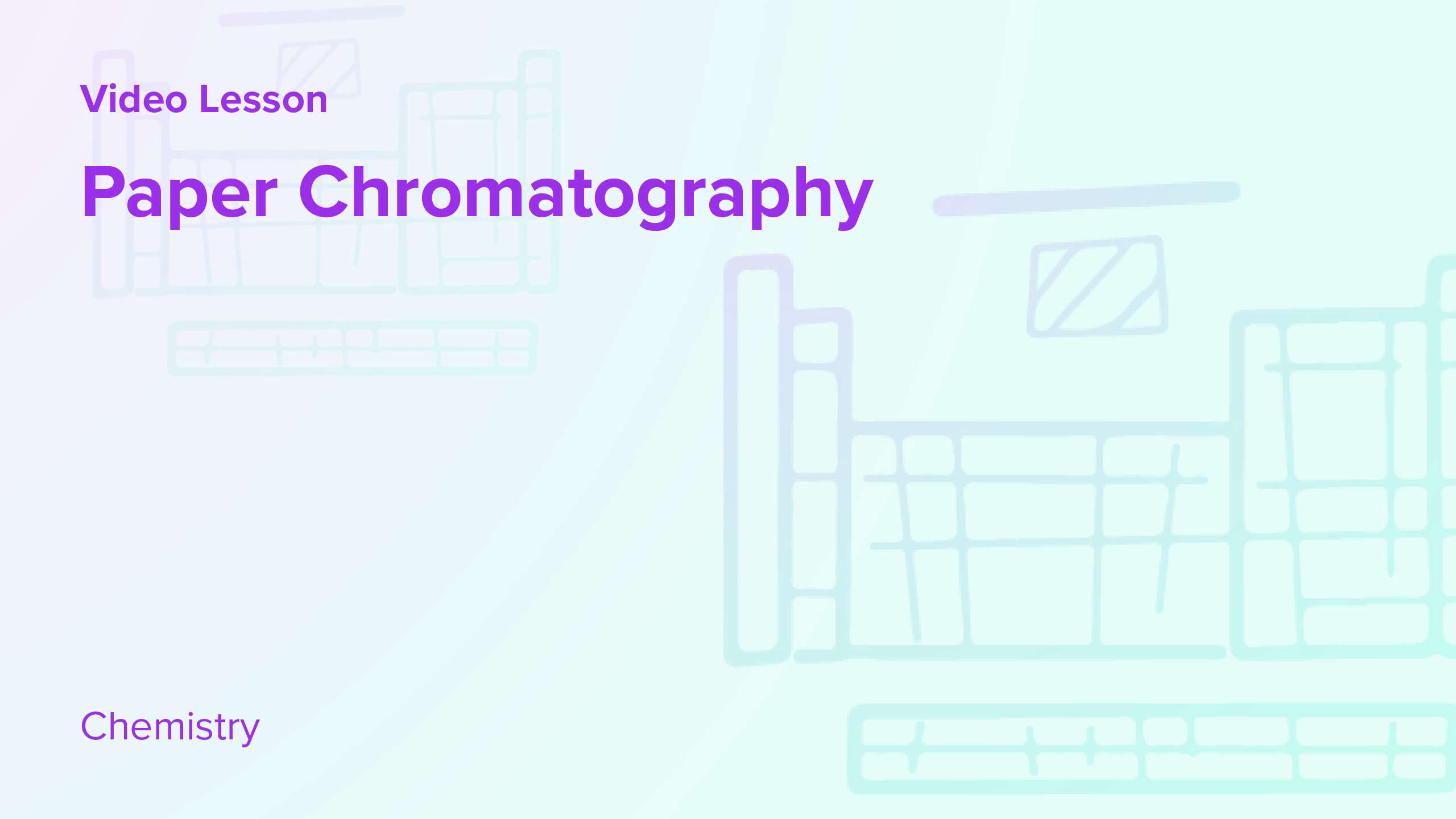 Paper Chromatography - CENTURY