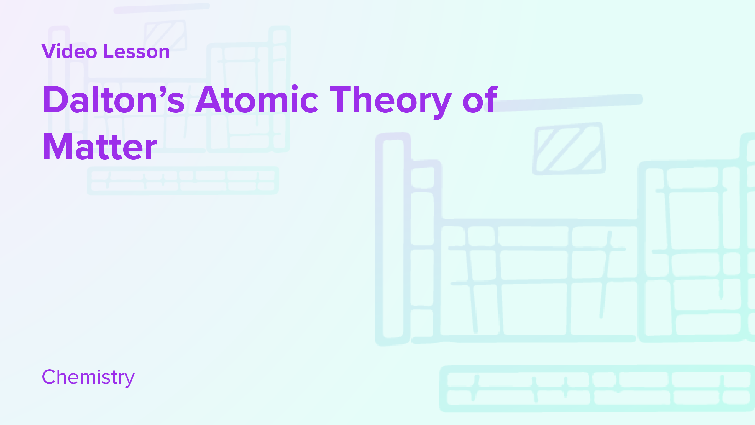 Dalton's Atomic Theory of Matter - CENTURY