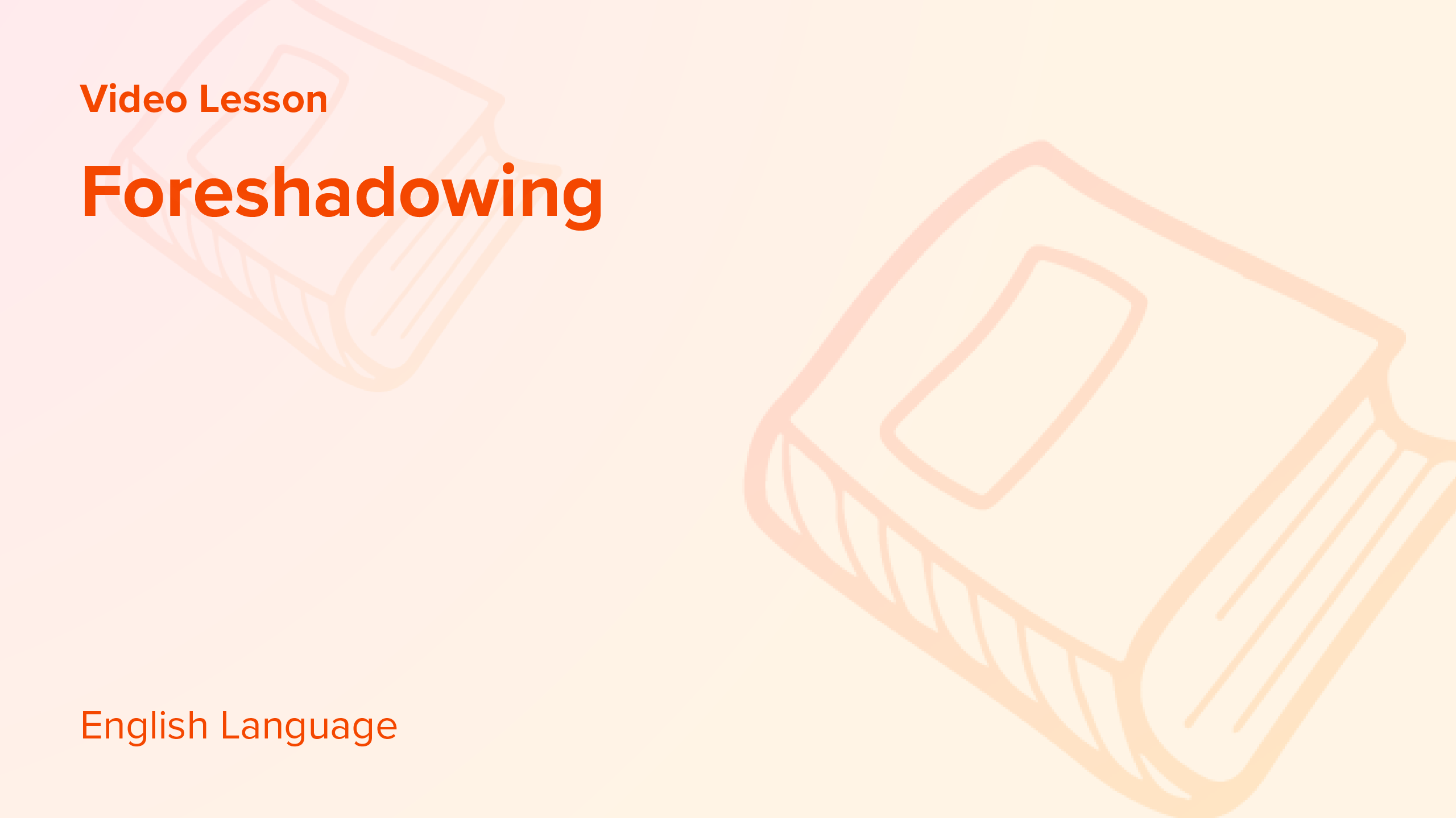 Foreshadowing - CENTURY