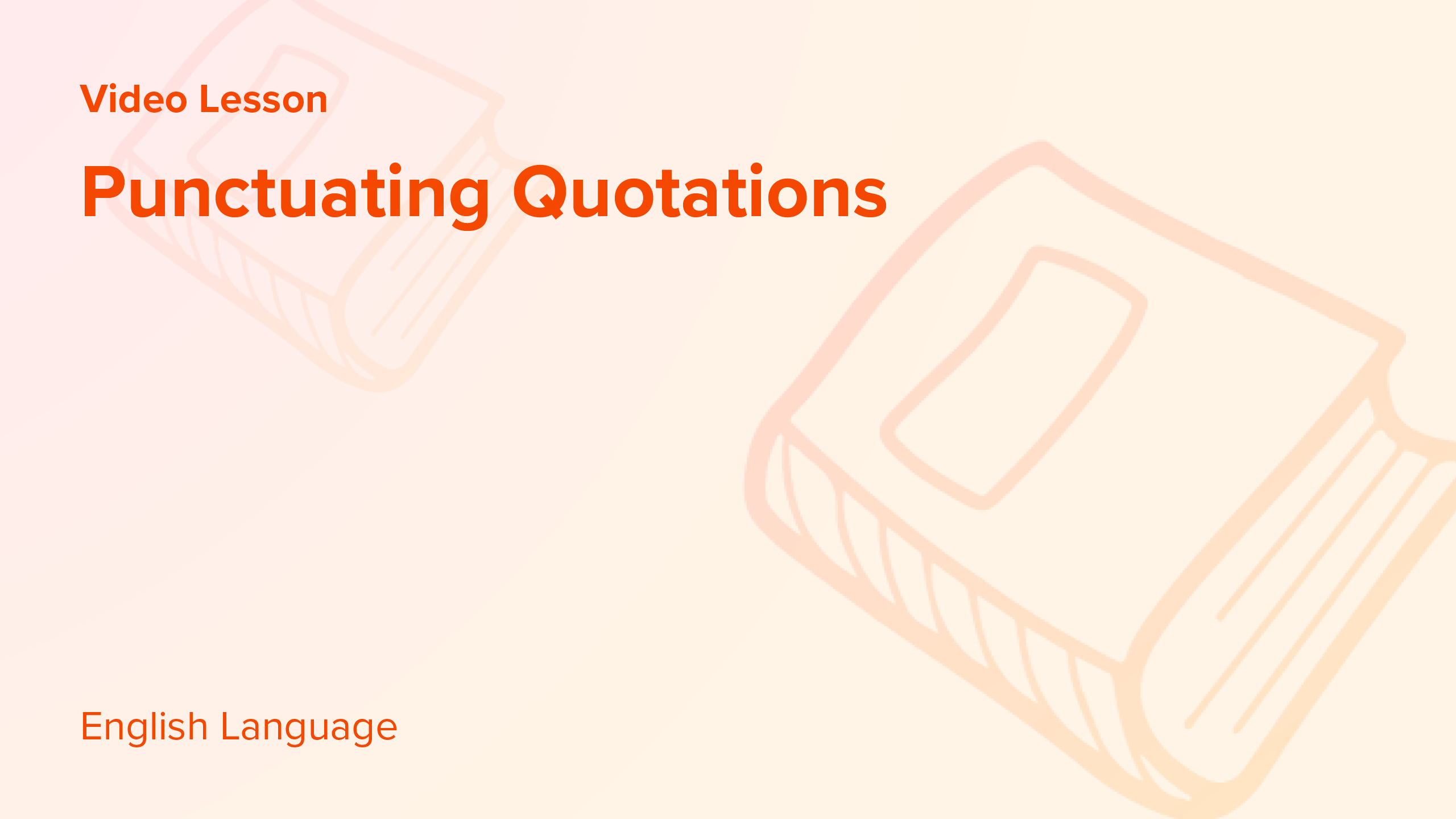 Punctuating Quotations - CENTURY