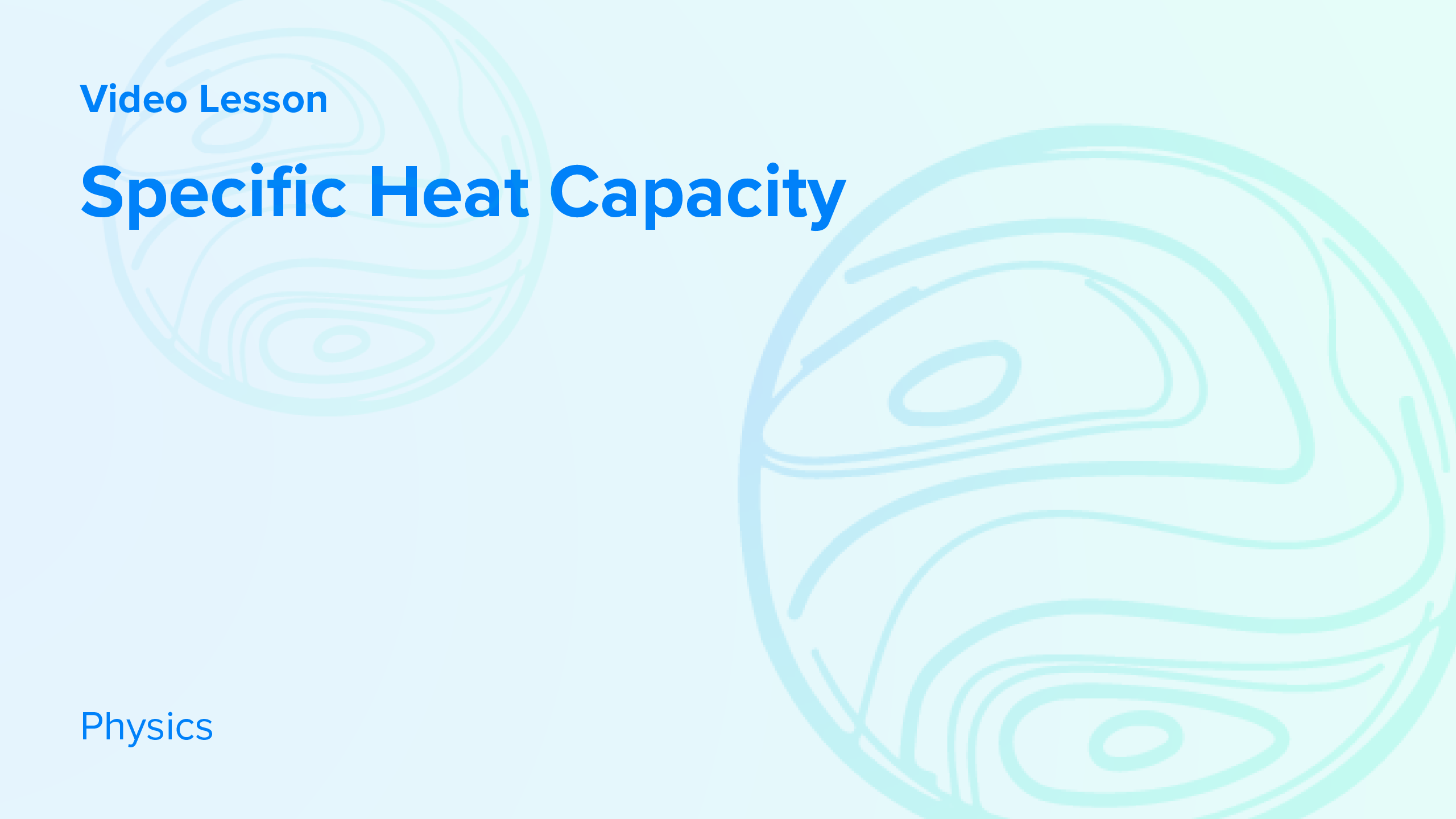 Specific Heat Capacity - CENTURY
