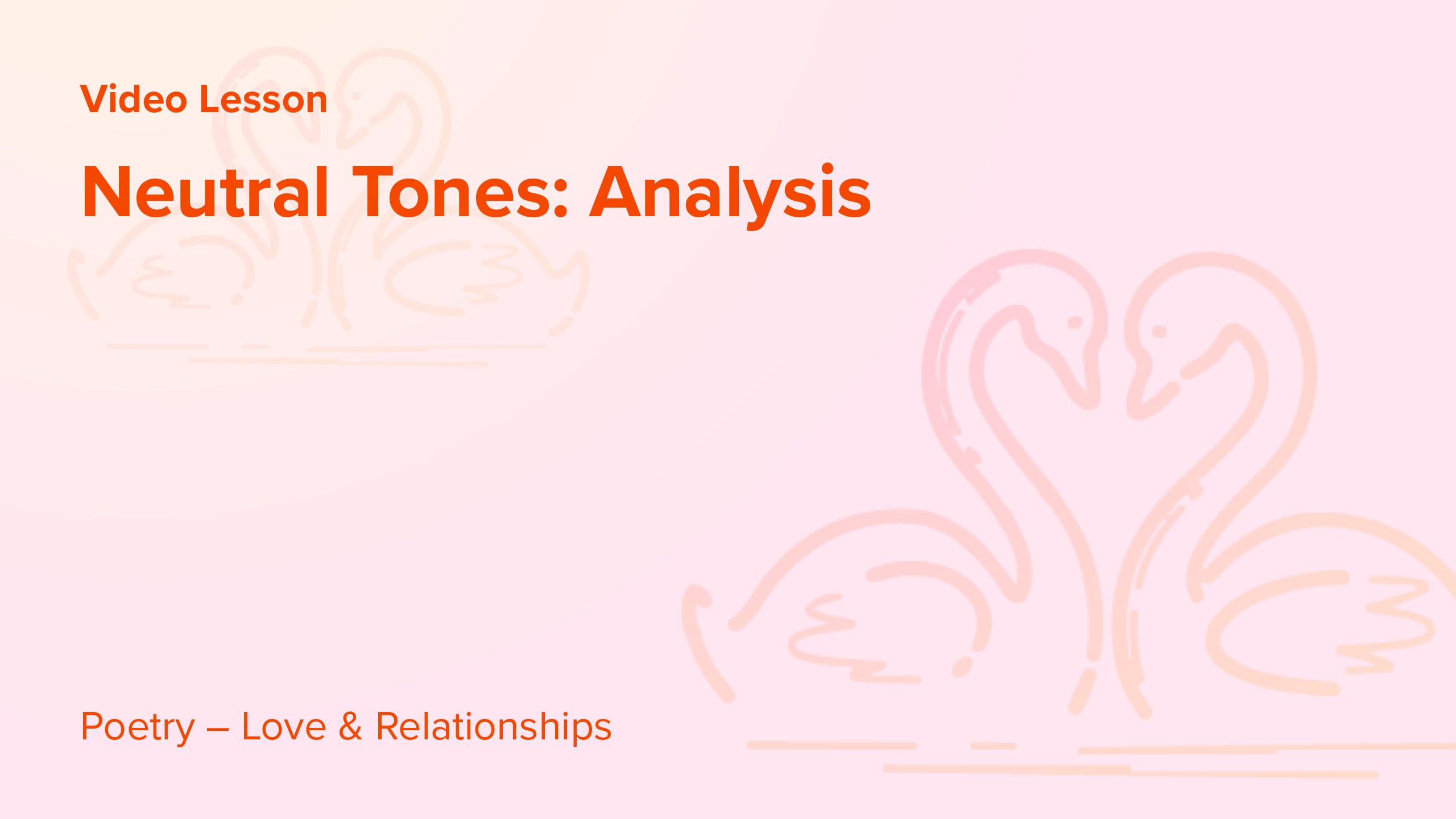 Neutral Tones: Analysis - CENTURY