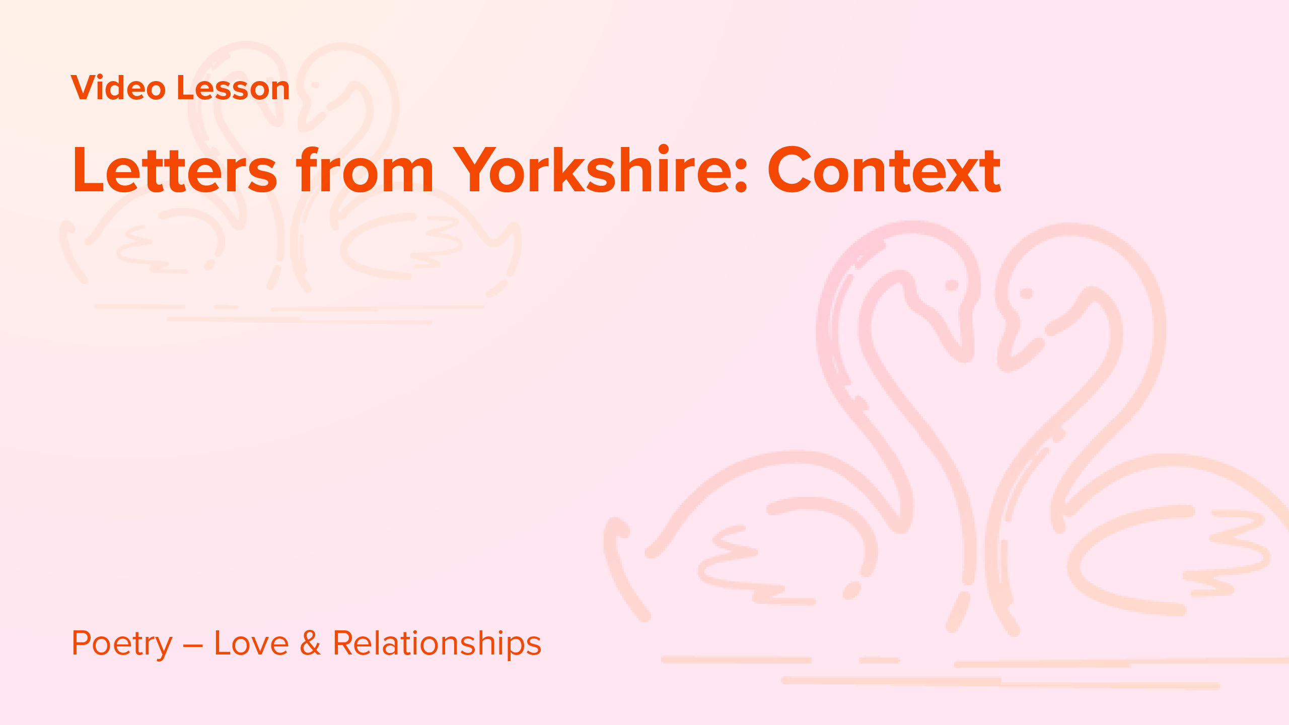 Letters from Yorkshire: Context - CENTURY