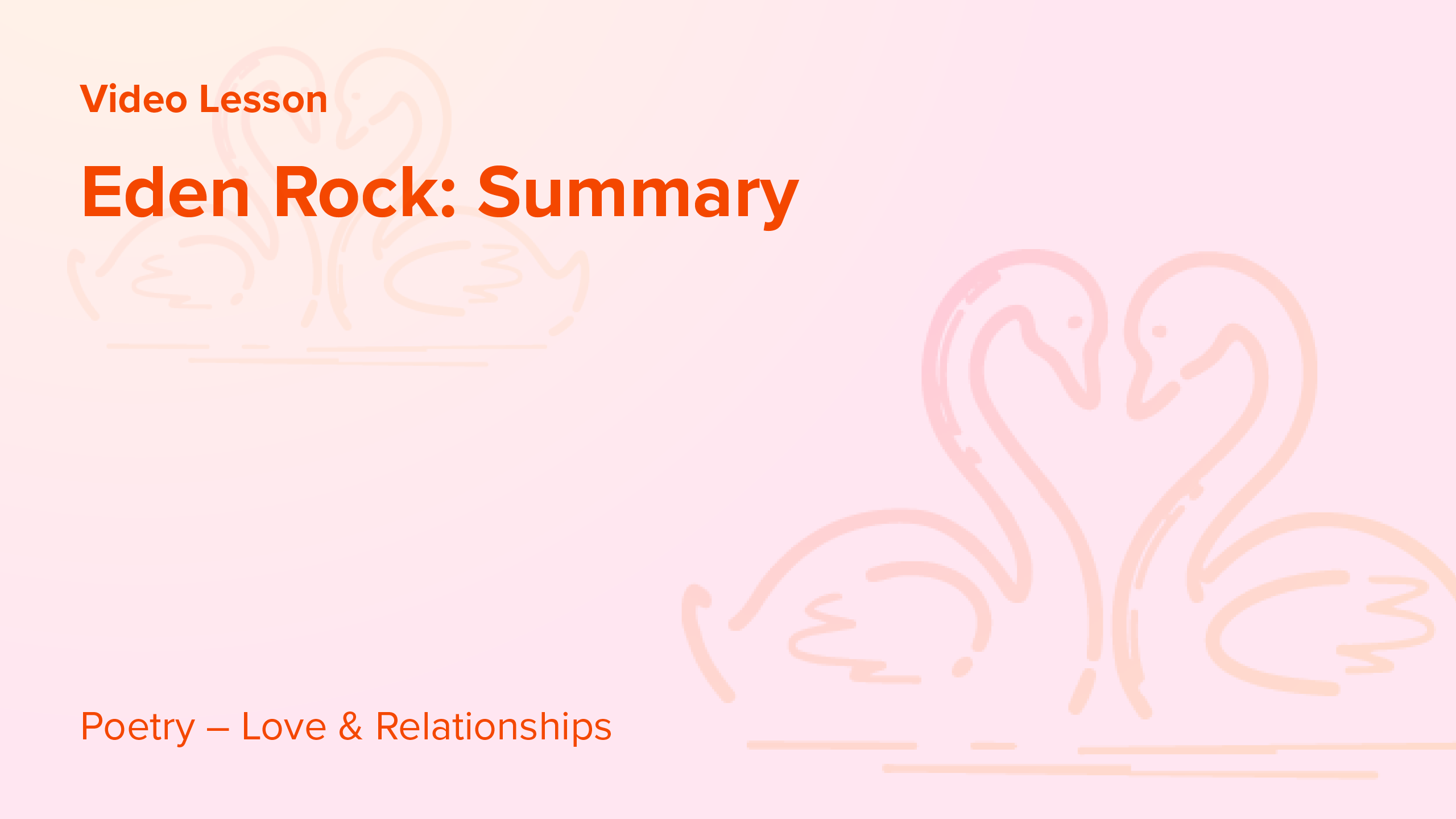 Eden Rock: Summary - CENTURY