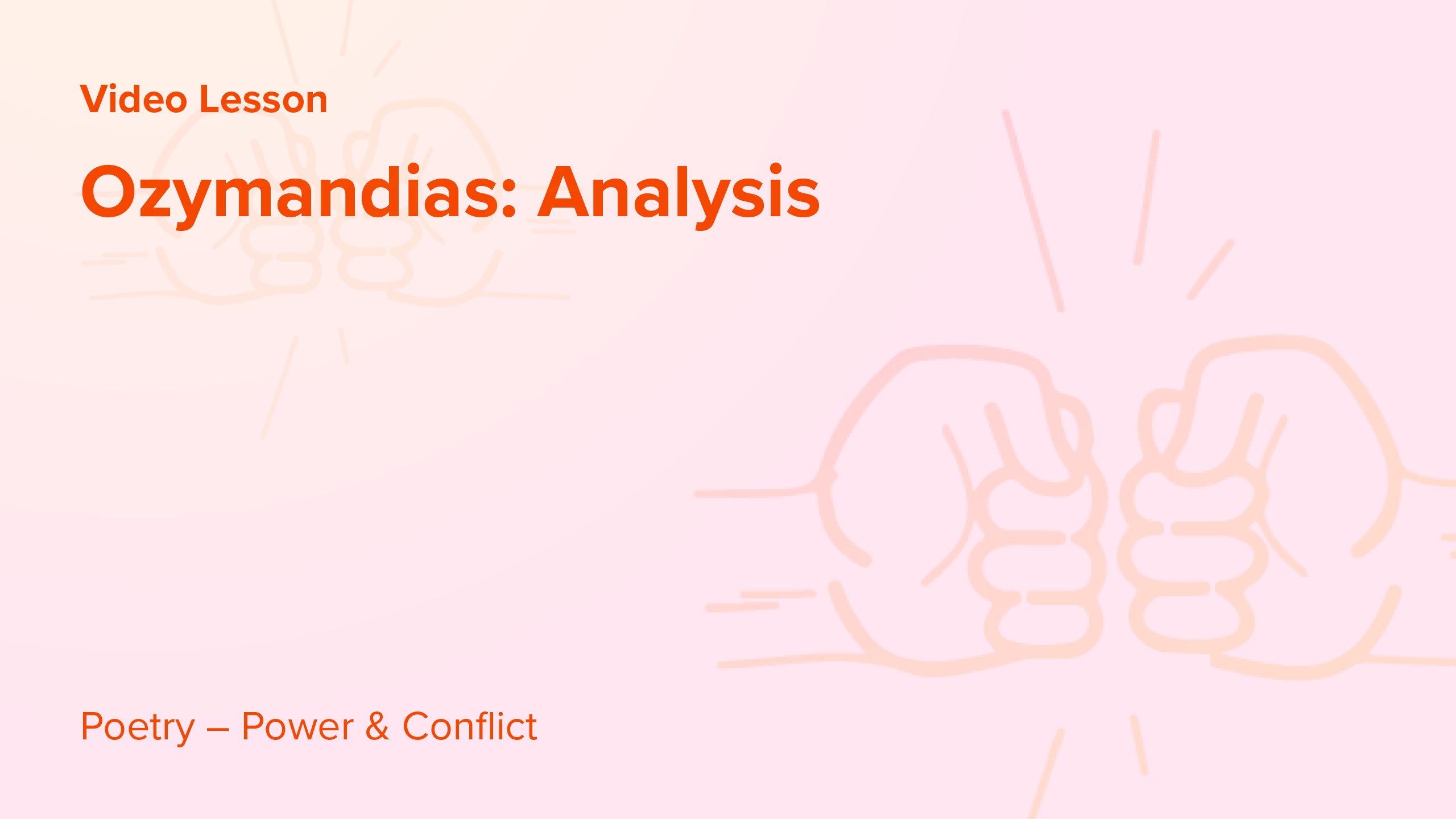 Ozymandias: Analysis - CENTURY