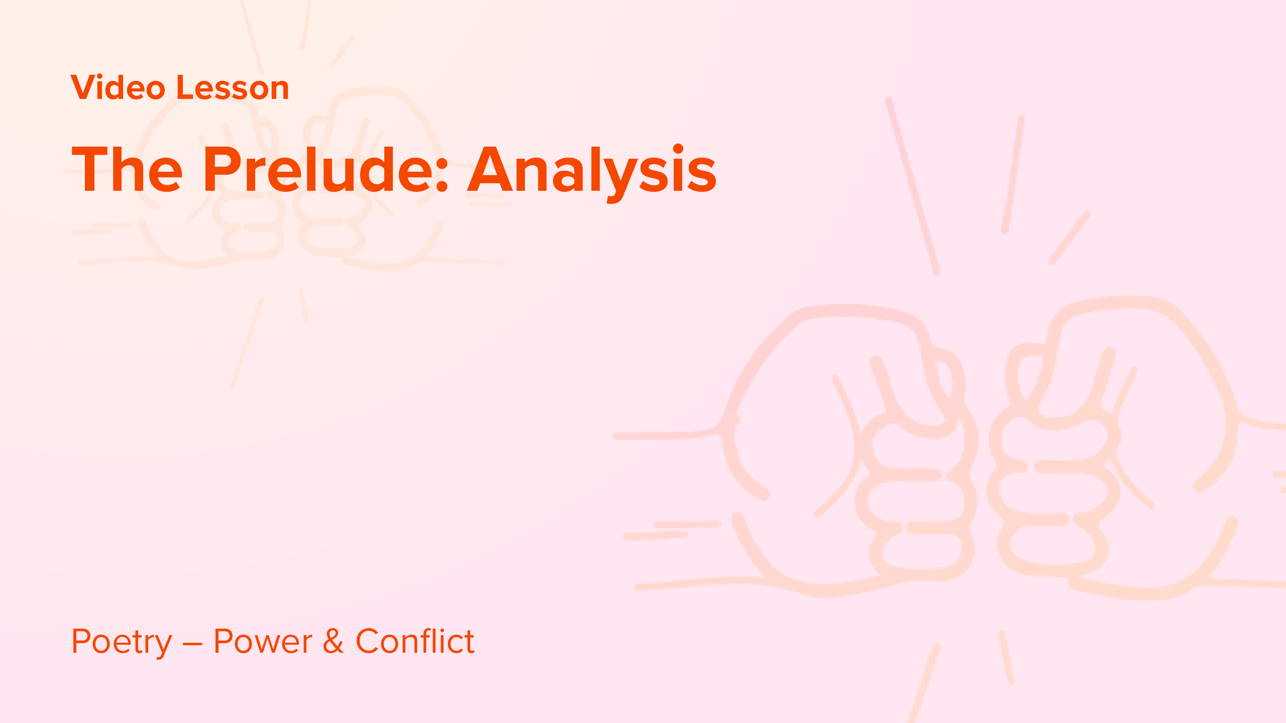 The Prelude: Analysis - CENTURY