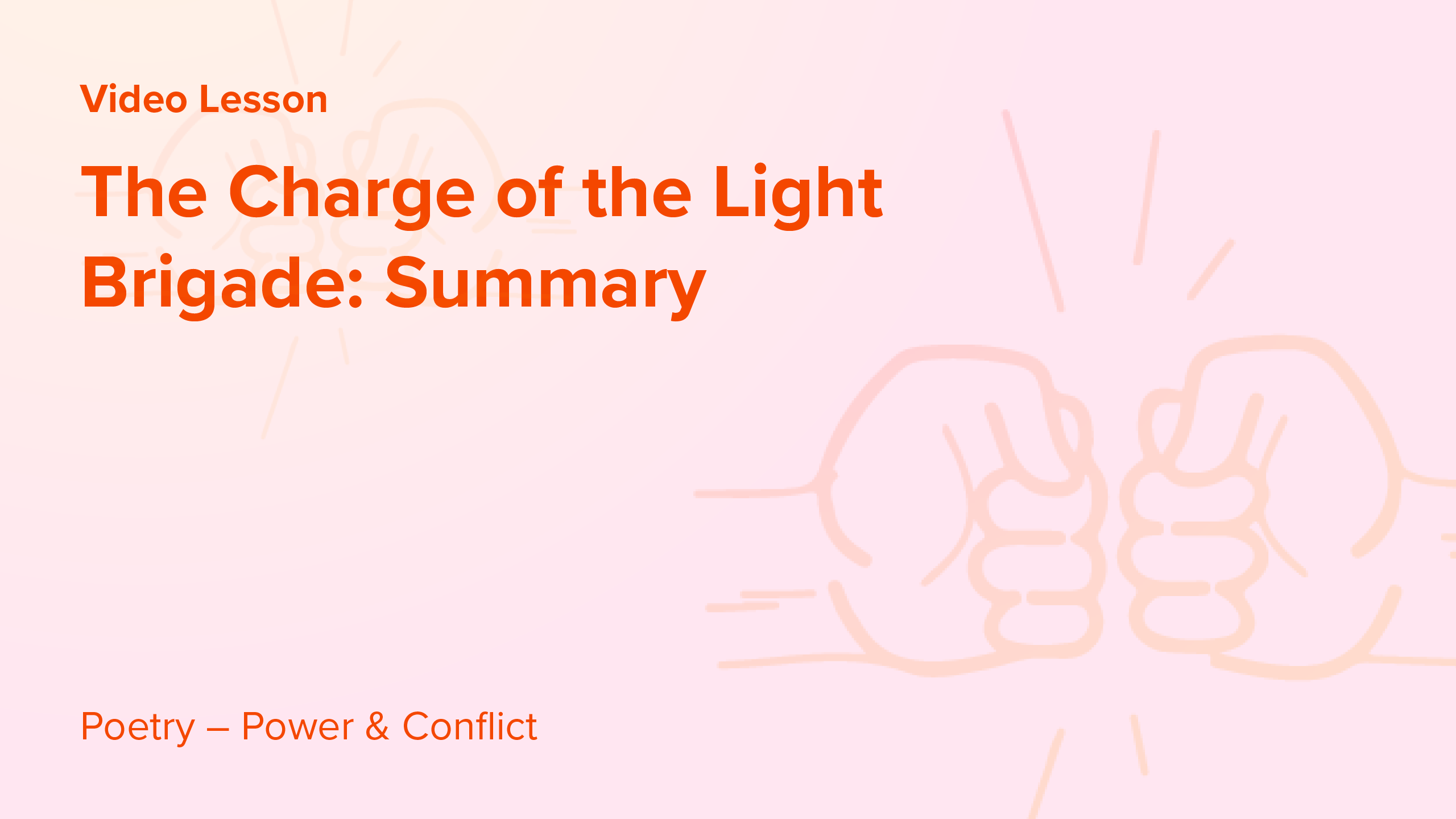 The Charge of the Light Brigade: Summary - CENTURY