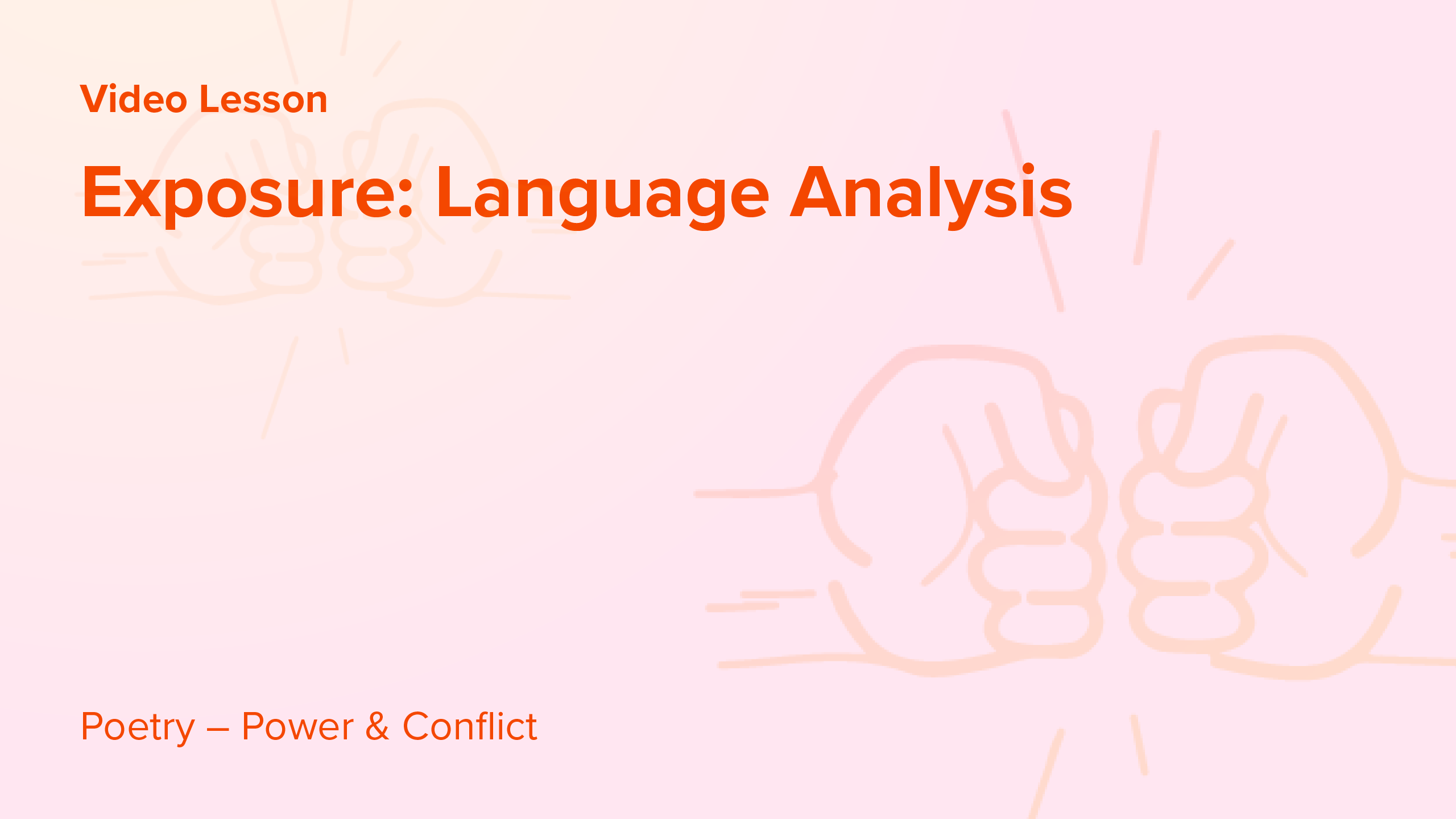 Exposure: Language Analysis - CENTURY