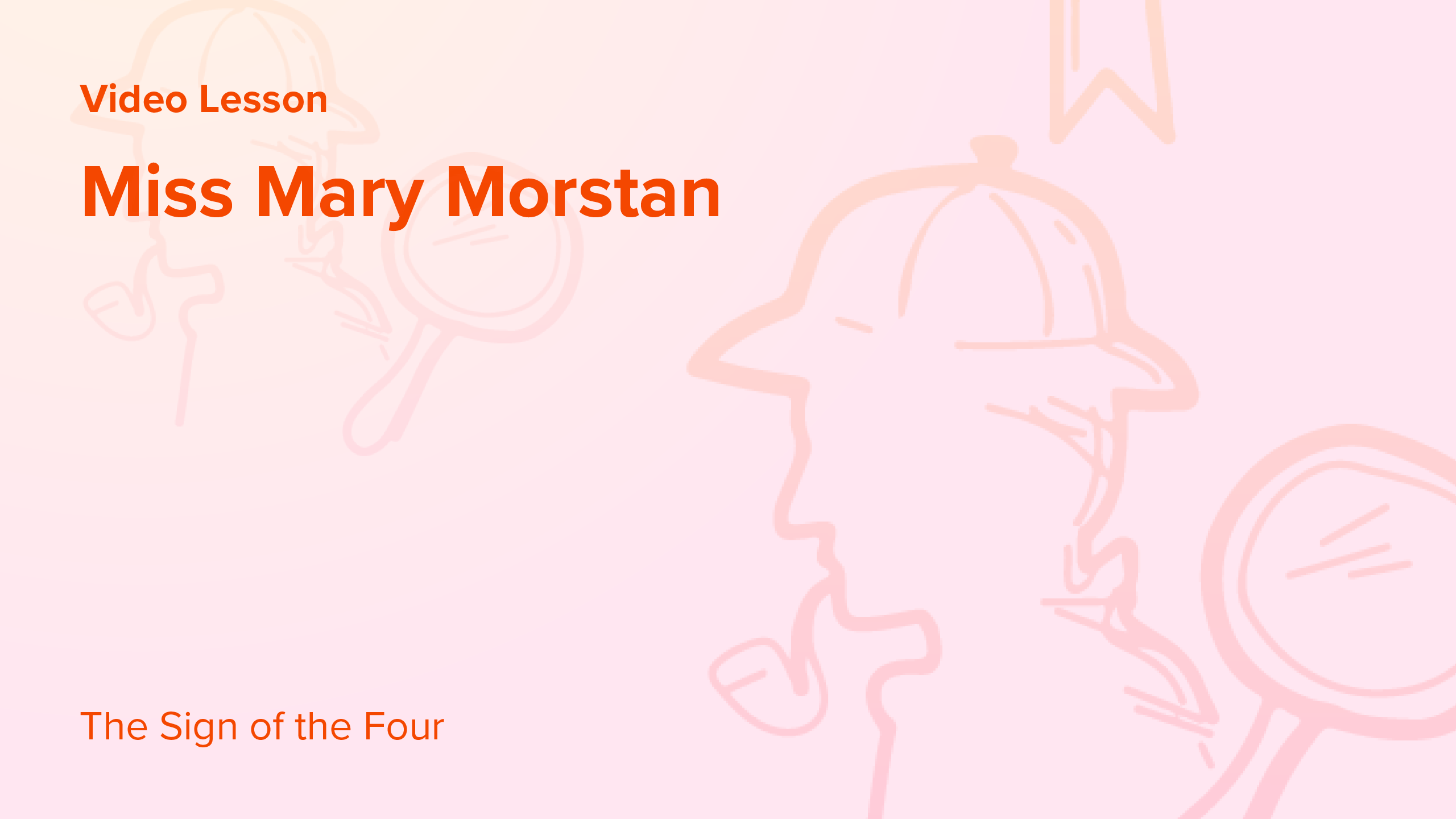 Miss Mary Morstan - CENTURY